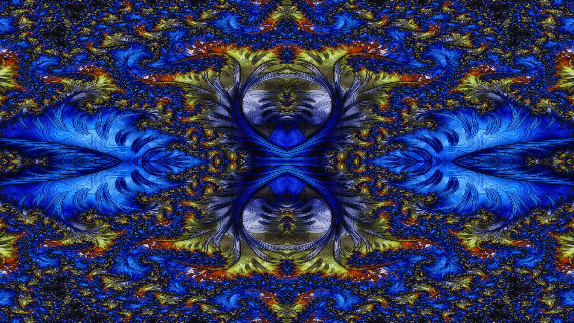 Trippy Fractal Art 4K desktop Wallpaper by Dr-Pen