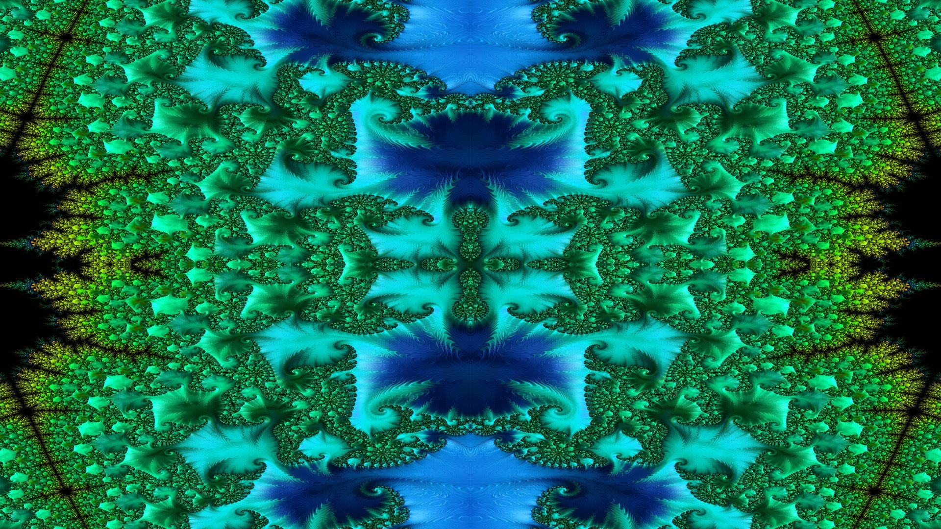 Trippy Psychedelic Fractal Wallpaper by Dr-Pen