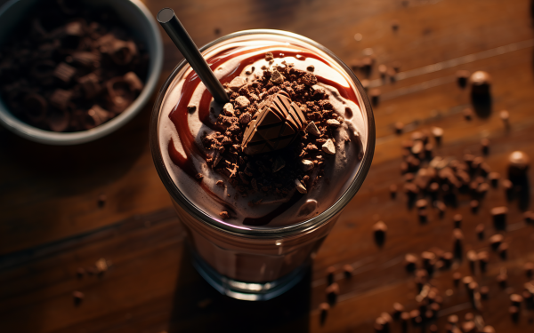 Chocolate Milkshake - Desktop Wallpapers, Phone Wallpaper, PFP, Gifs ...