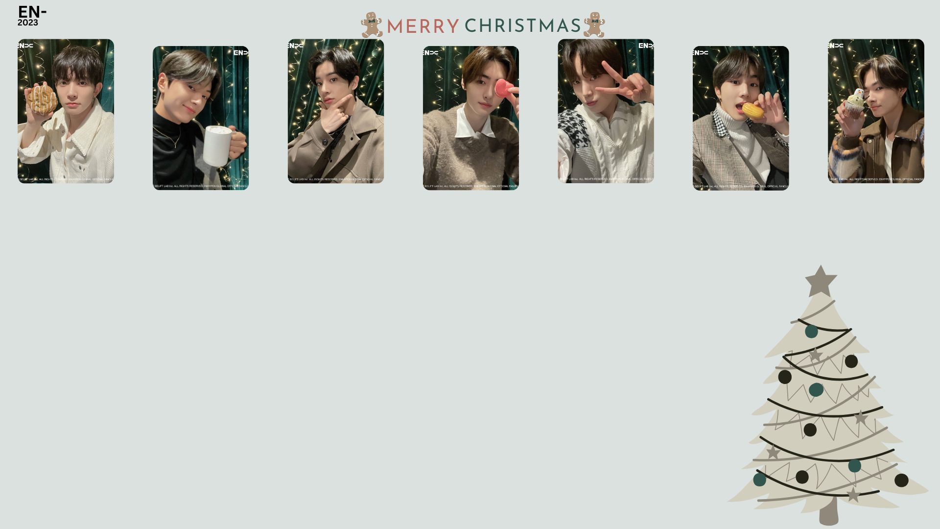 ENHYPEN Holiday Harmony: HD Music Wallpaper Celebration by - S H O T X U