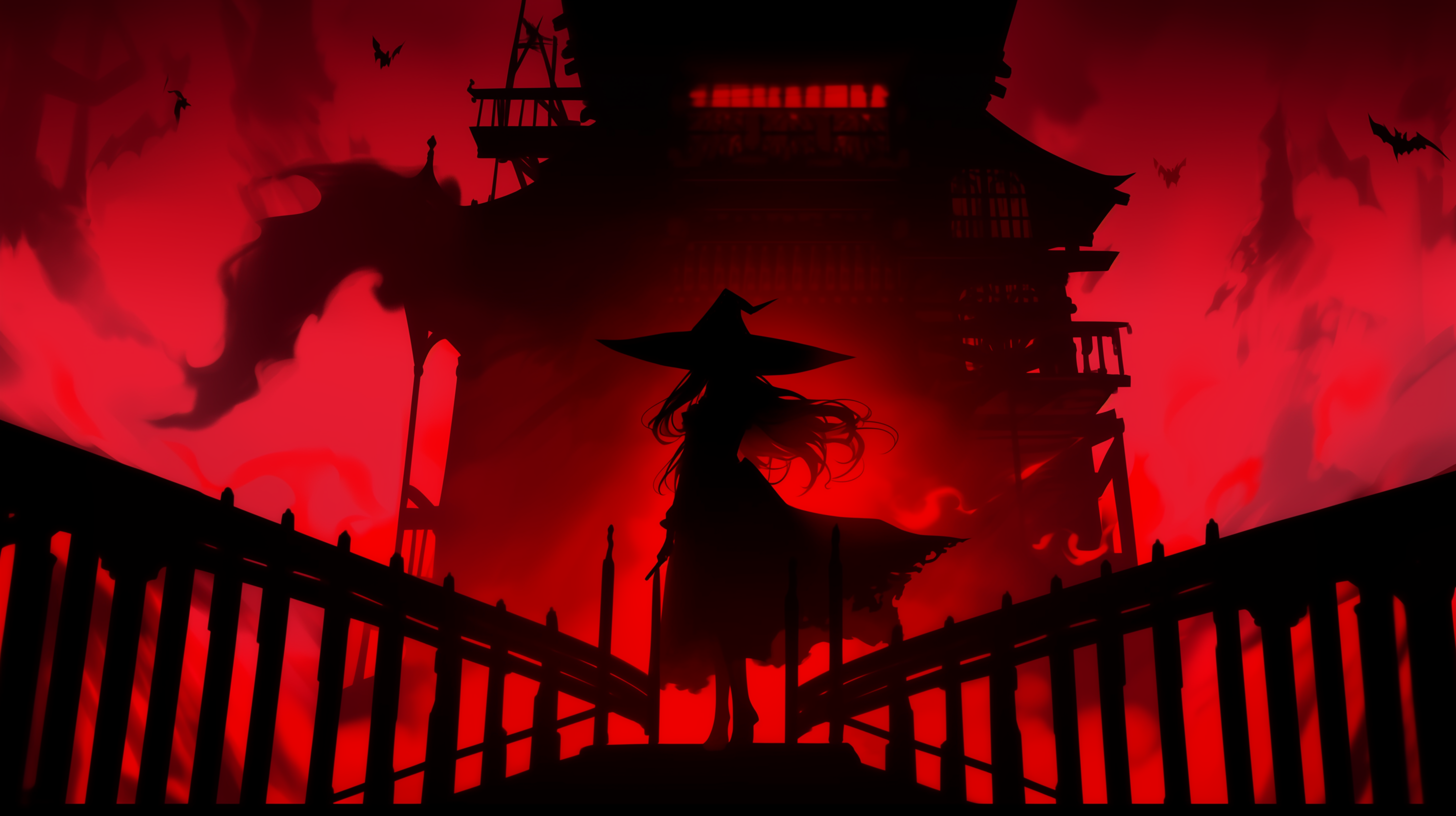 Red anime wallpaper store