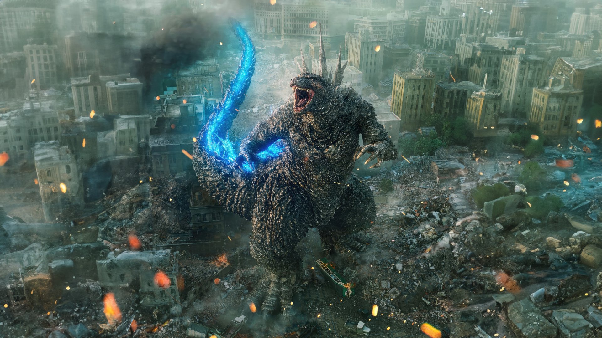 Epic Godzilla Rampage - HD Movie-Themed Wallpaper