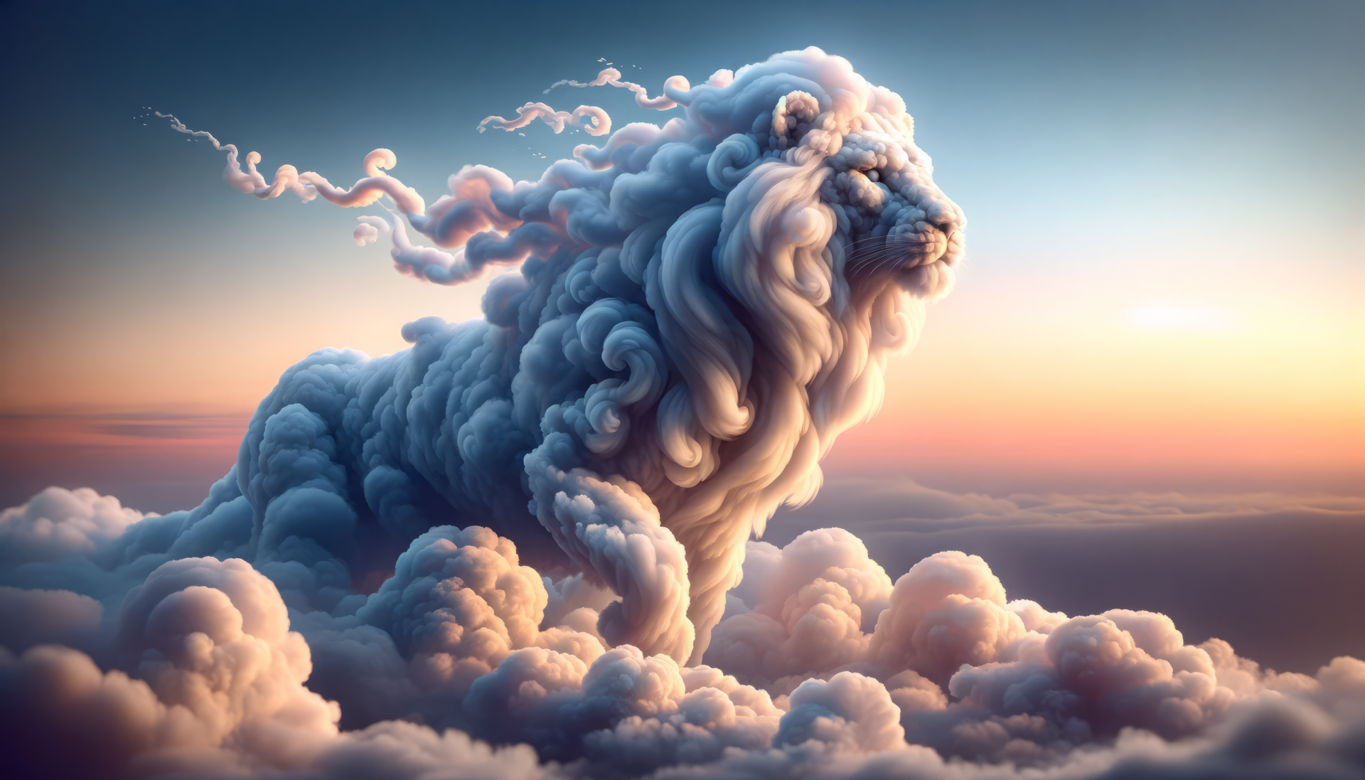 Majestic Cloud Lion HD Wallpaper by robokoboto