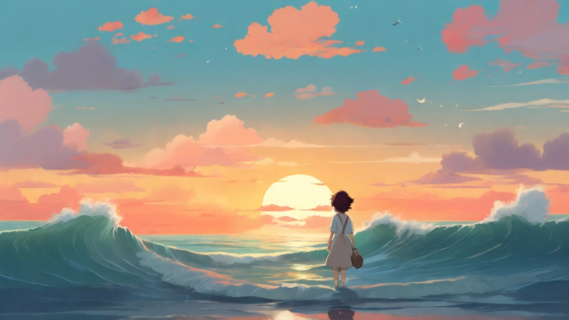 Sunset Drawing by AnimeHead