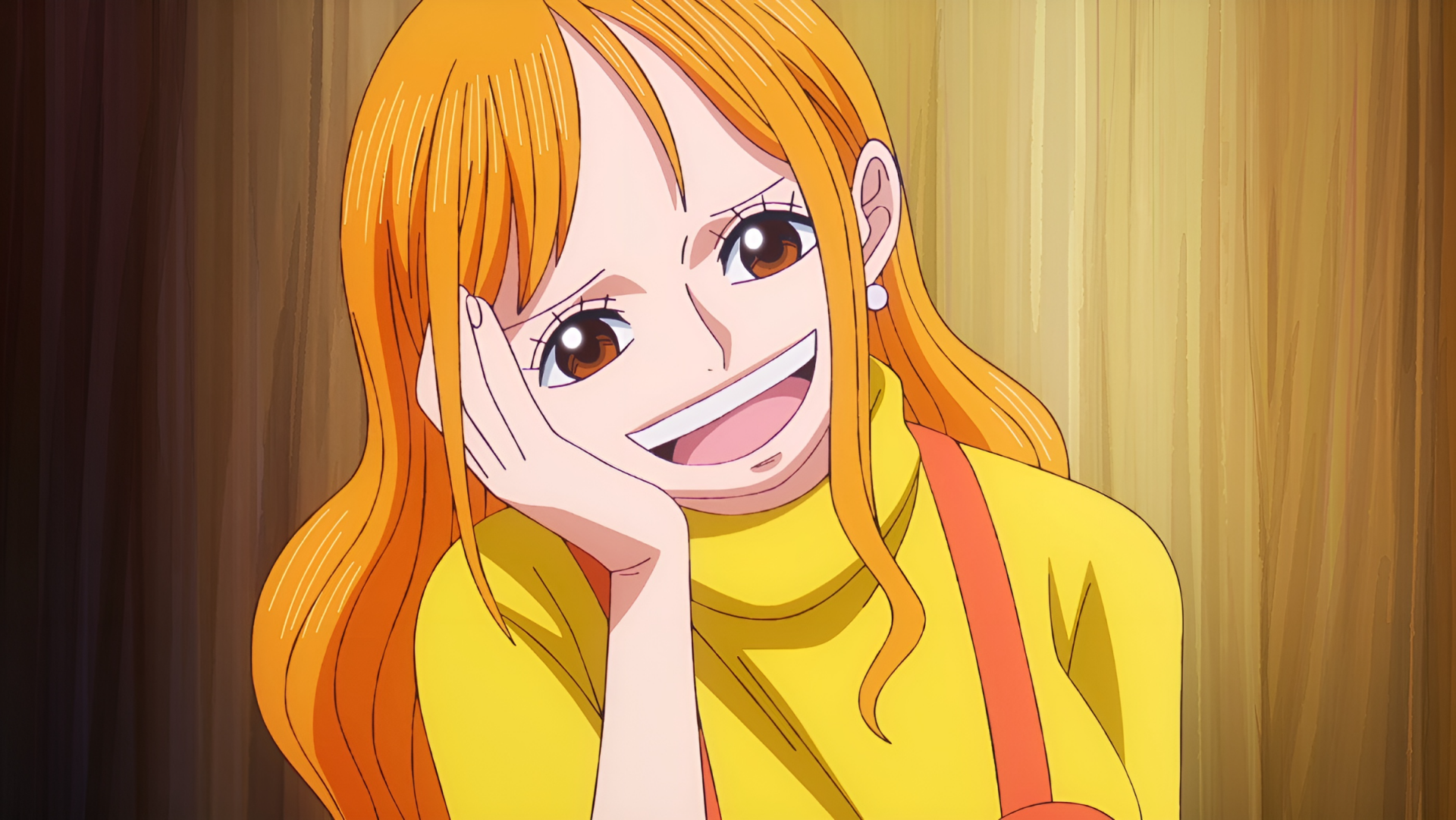 Nami Smiles Bright - HD One Piece Anime Wallpaper