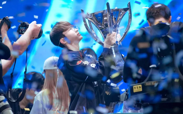 Faker and T1 LoL Team Championship Wallpaper HD