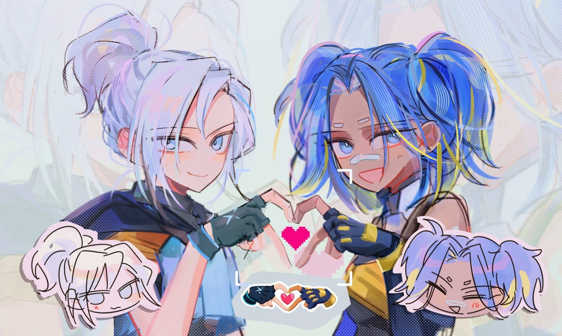 Jett & Neon Valorant HD Wallpaper – Dynamic Duo in Action by なか