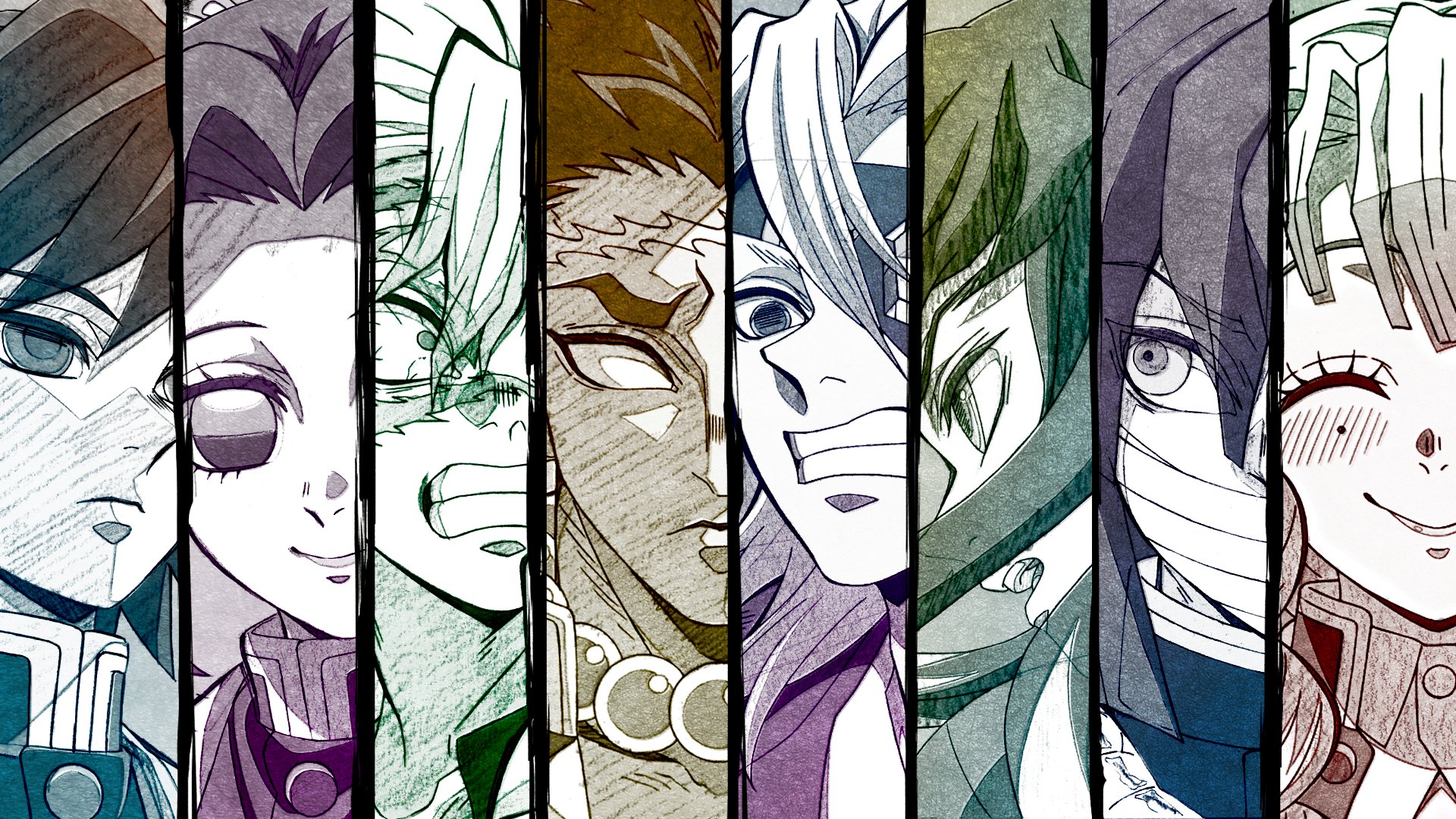 Demon Slayer HD Anime Wallpaper – Epic Kimetsu no Yaiba Characters Showcase