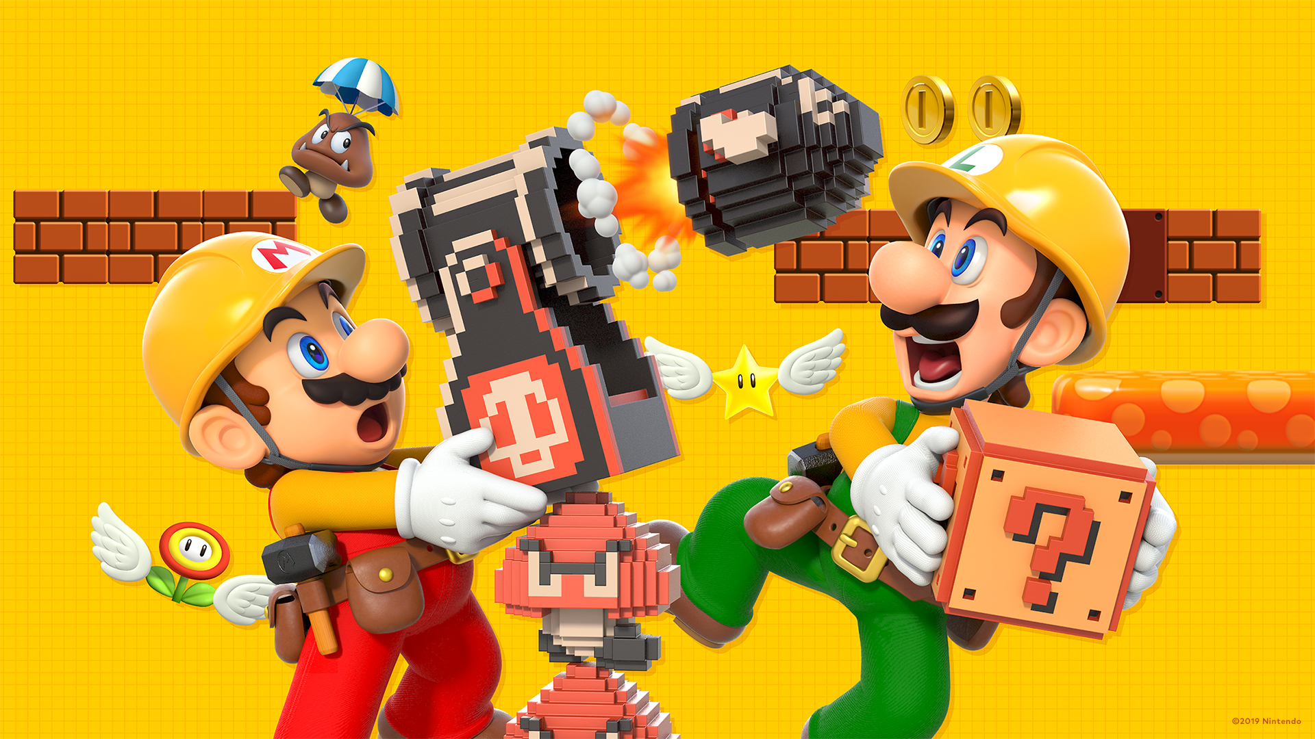 Download Super Mario Maker HD Wallpaper