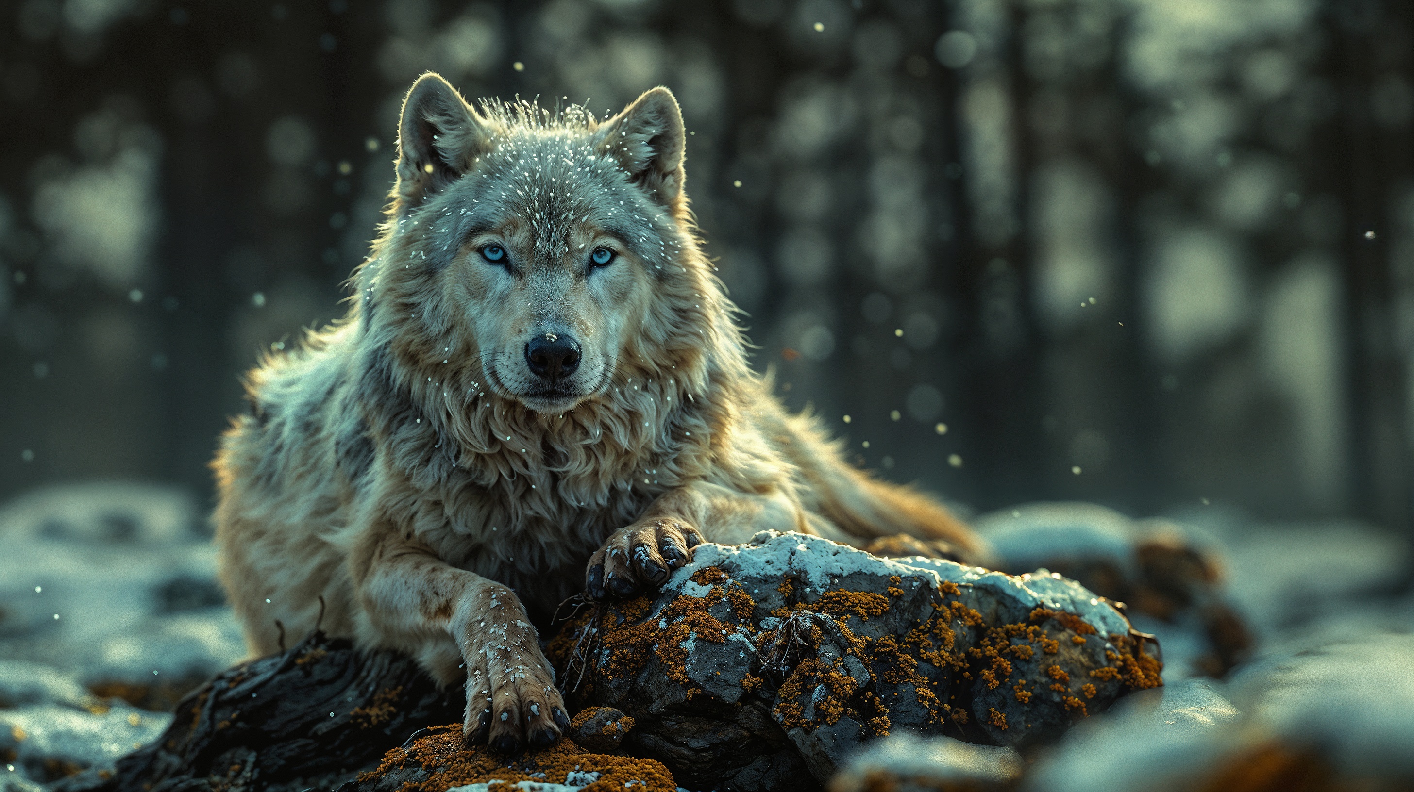 Winter Wolf Magic Desktop