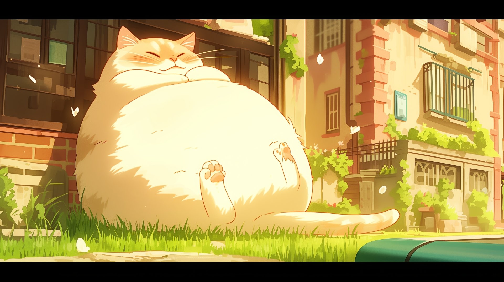 Blissful Anime Cat - 4K Ultra HD Wallpaper by Phaethon