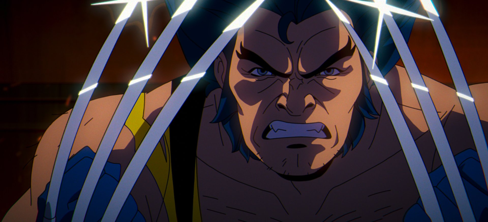 X-Men '97: Intense Wolverine HD Wallpaper | 3840x1748 | Wallpaper Abyss