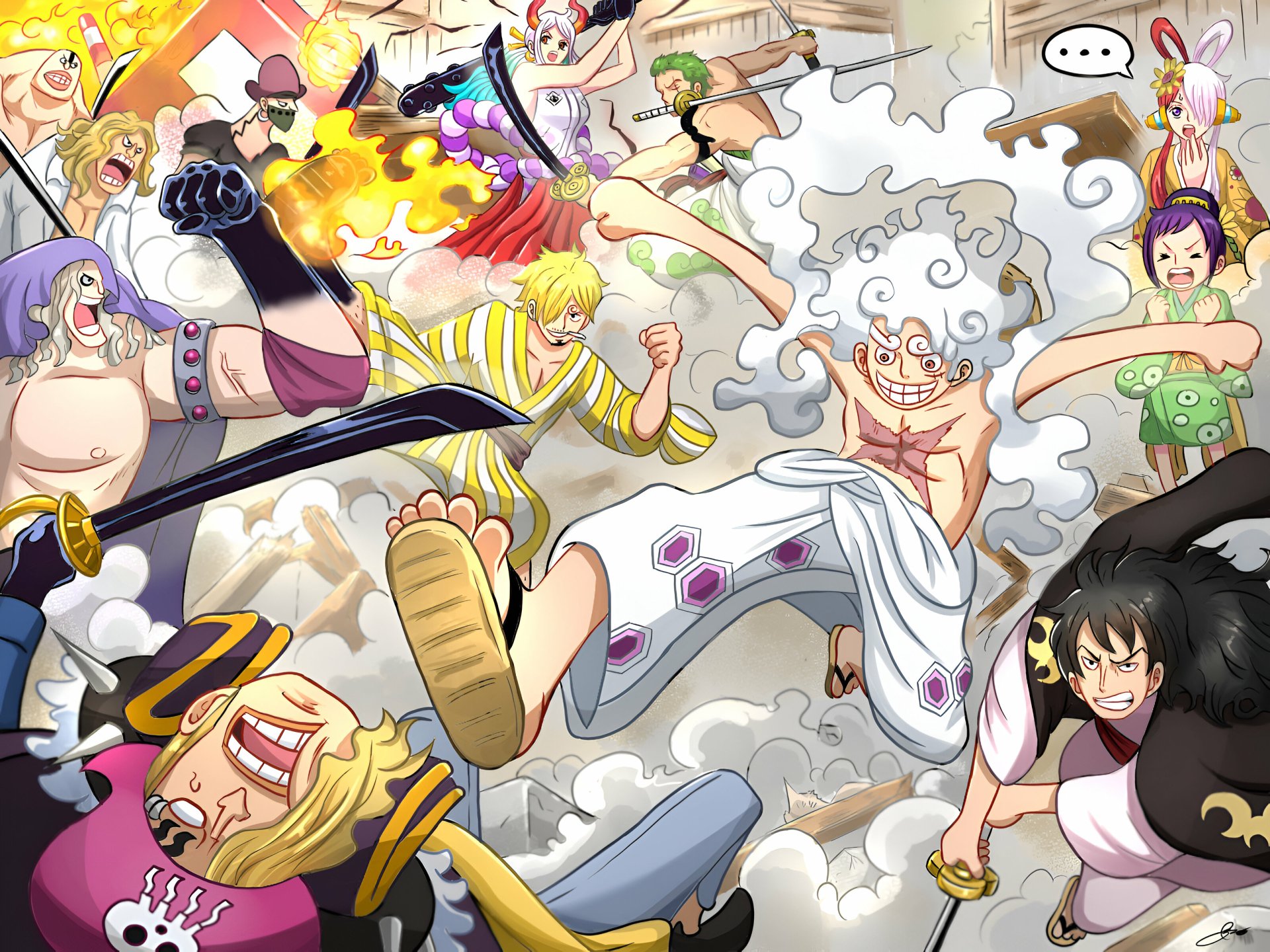 Download Anime One Piece Monkey D. Luffy Gear 5 (One Piece) HD ...