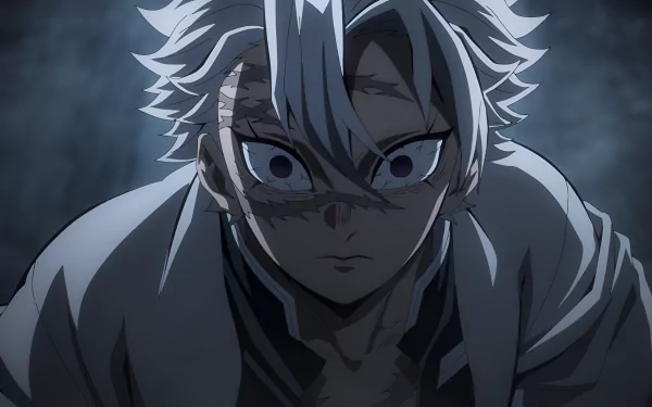 Kimetsu no Yaiba 4K - Sanemi's Fierce Wind Wallpaper