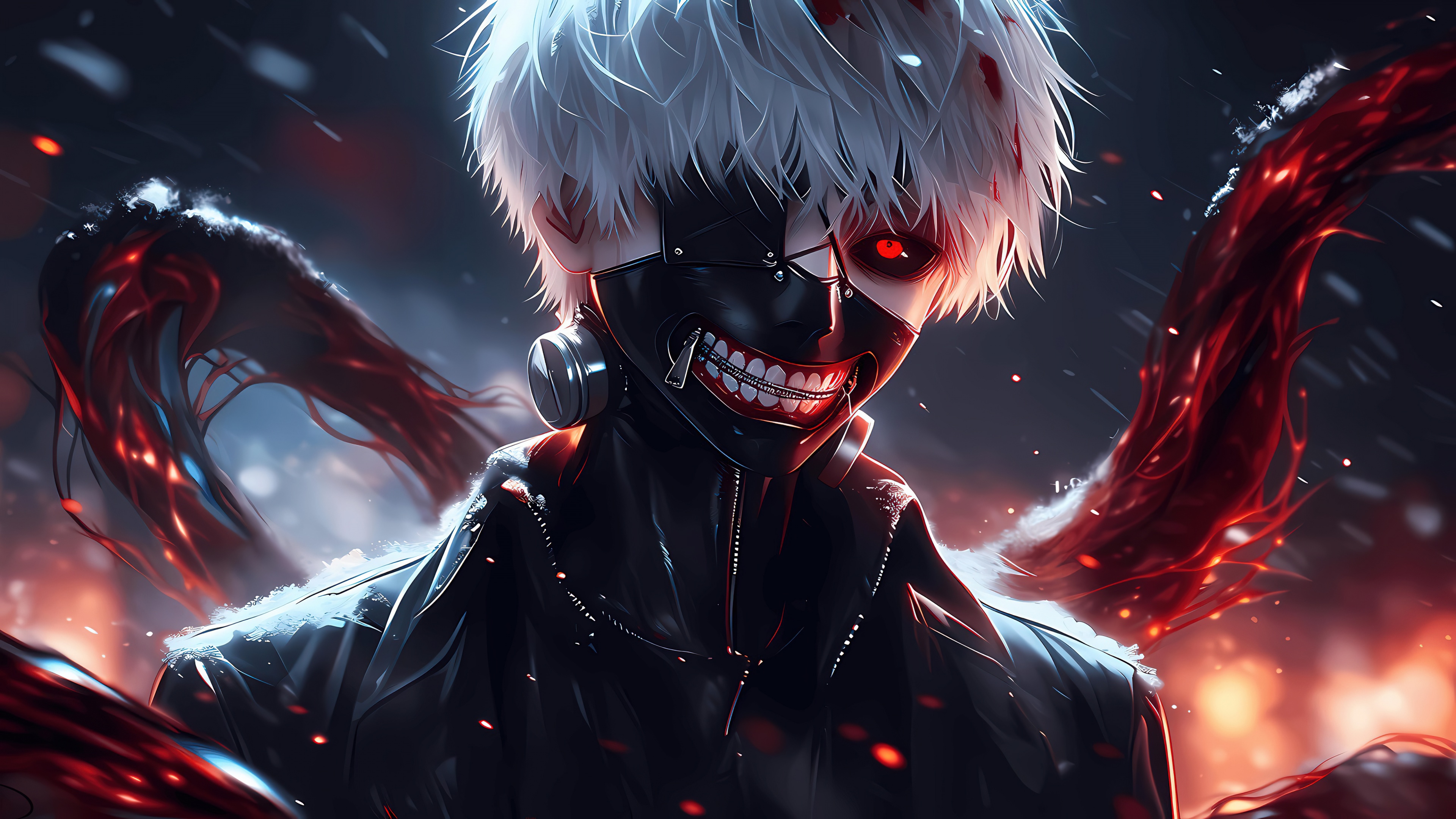 Ken Kaneki Unleashed Tokyo Ghoul 4K Ultra HD Wallpaper