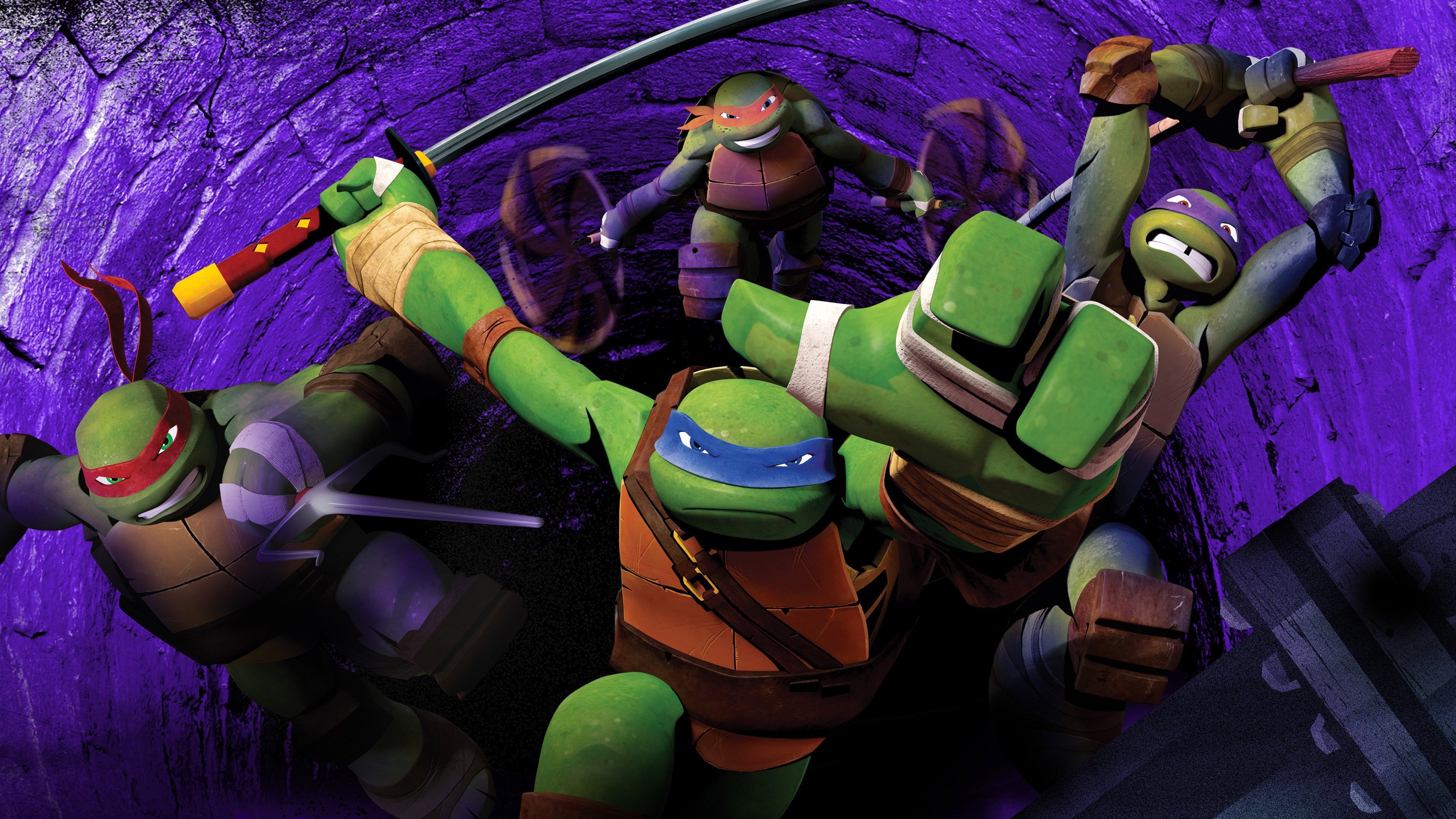 Teenage Mutant Ninja Turtles HD Wallpaper: Action-Packed Hero Squad