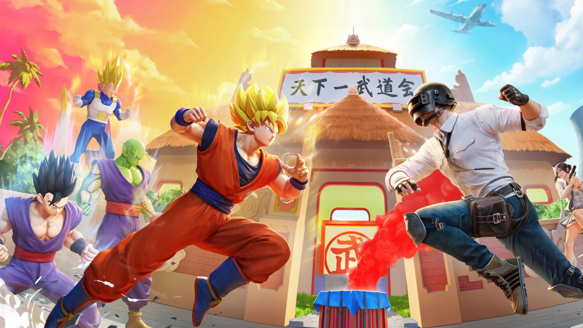 Epic 4K Ultra HD Wallpaper: Goku and Gohan in PUBG Style