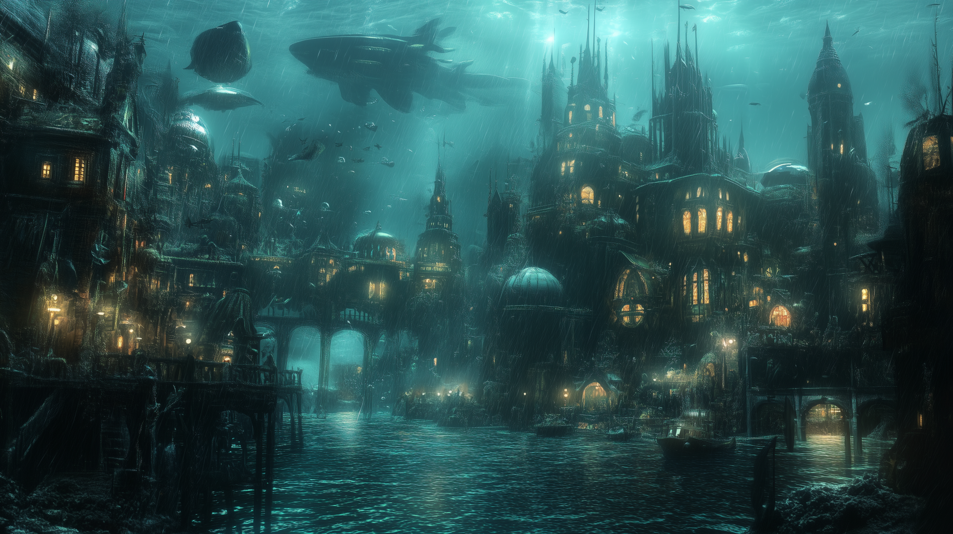 Underwater City - Desktop Wallpapers, Phone Wallpaper, PFP, Gifs, and More!