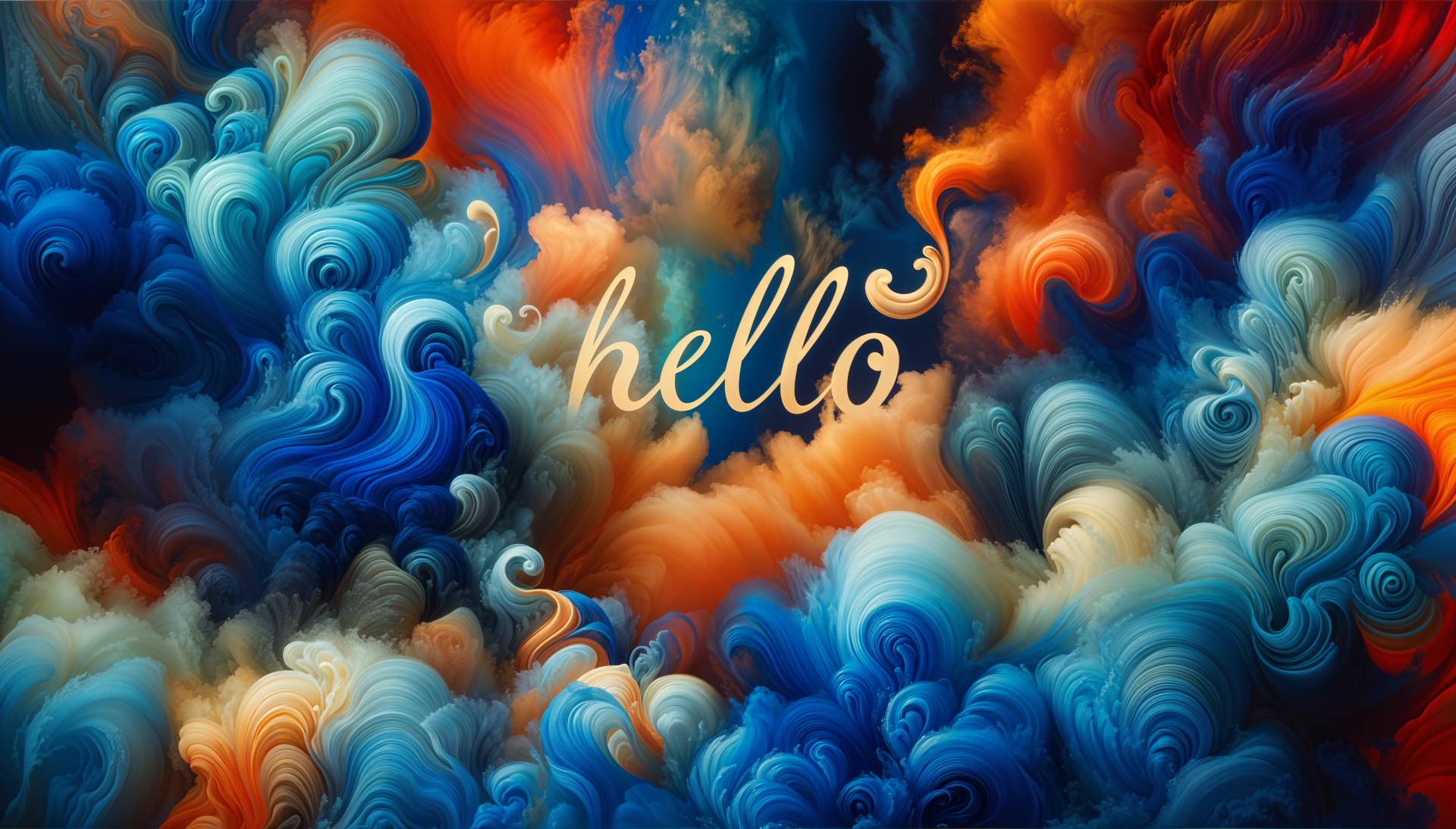 Vibrant Hello: A 4K Ultra HD Wallpaper Experience by QuantumCurator