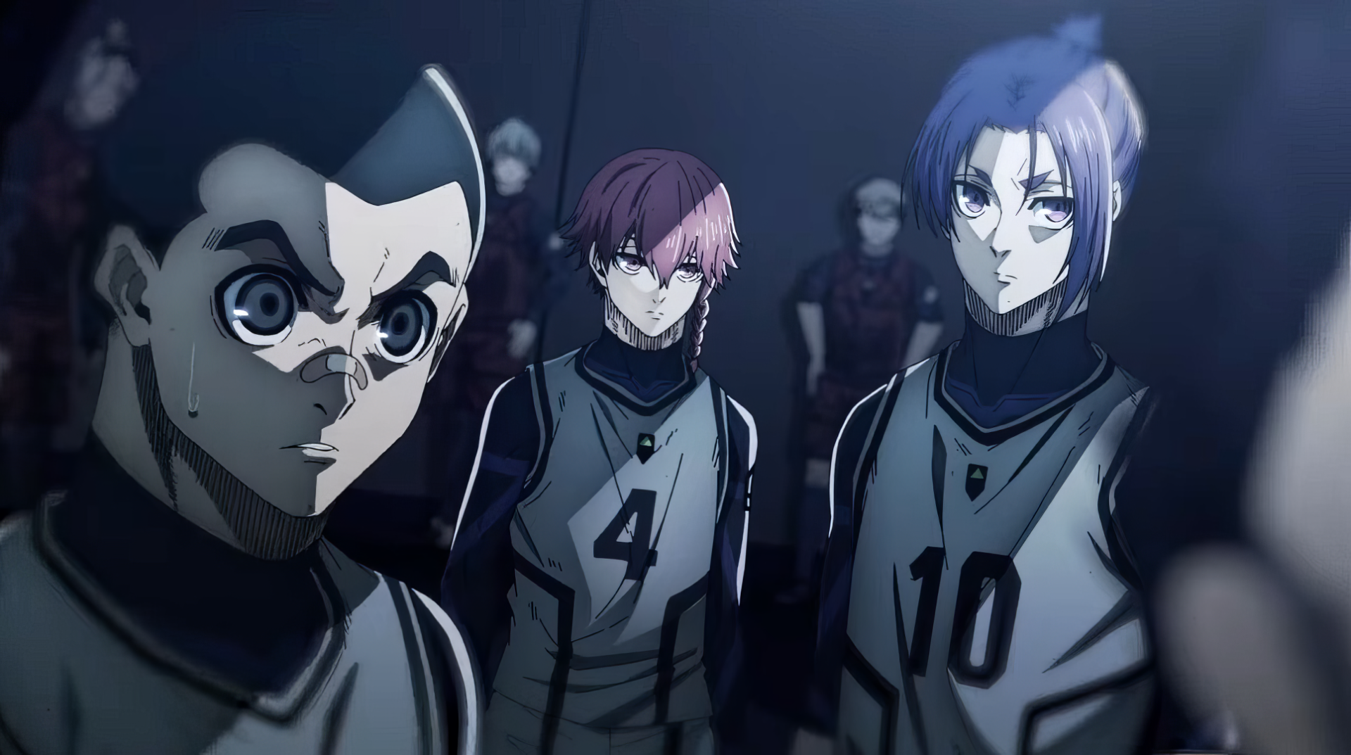 Blue Lock Anime HD Wallpaper: Intense Moments on the Field