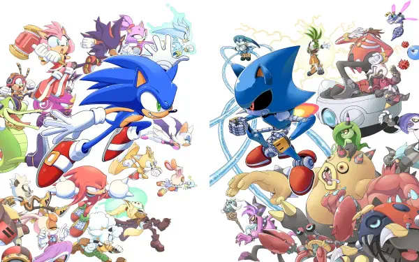 Sonic Showdown: 4K Ultra HD Sonic the Hedgehog Comic & IDW Wallpaper by ...