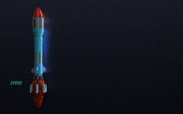 MSI Tech Dragon 4K Ultra HD Neon Wallpaper