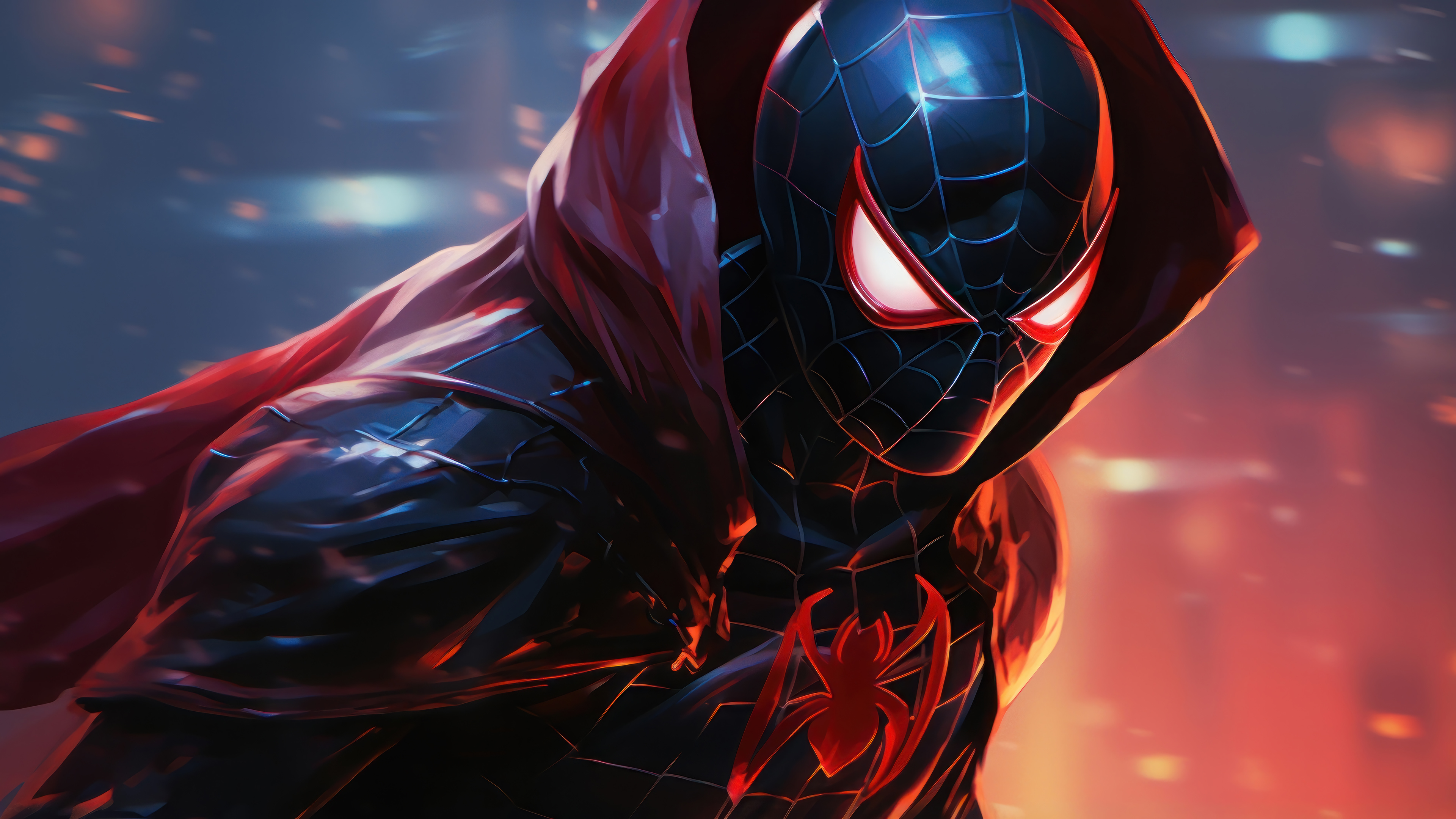 Epic Spider-Man Cape: 4K Ultra HD Superhero Wallpaper