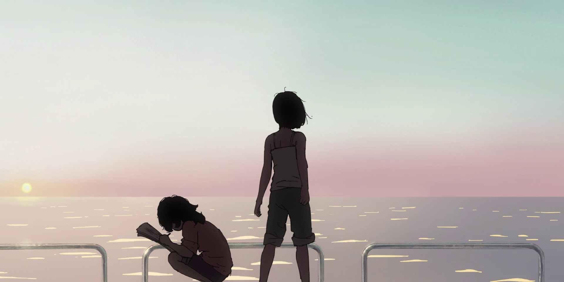 Looking Back: A Beautiful Anime HD Wallpaper