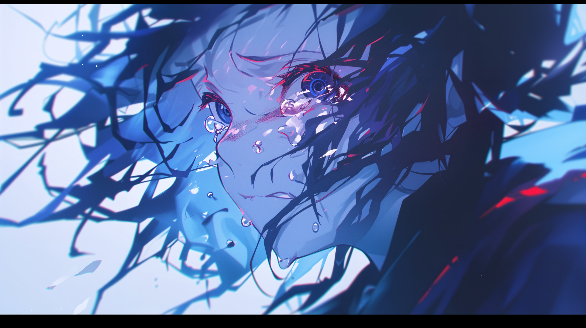 Emotional Tears: A 4K Ultra HD Anime Wallpaper by robokoboto