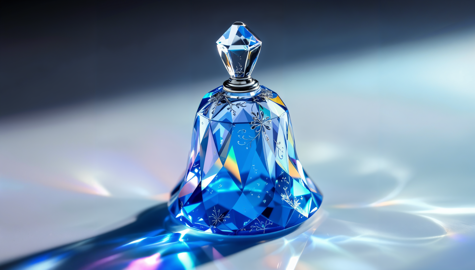 Radiant Blue Bell: A Stunning 4K Ultra HD Wallpaper by QuantumCurator