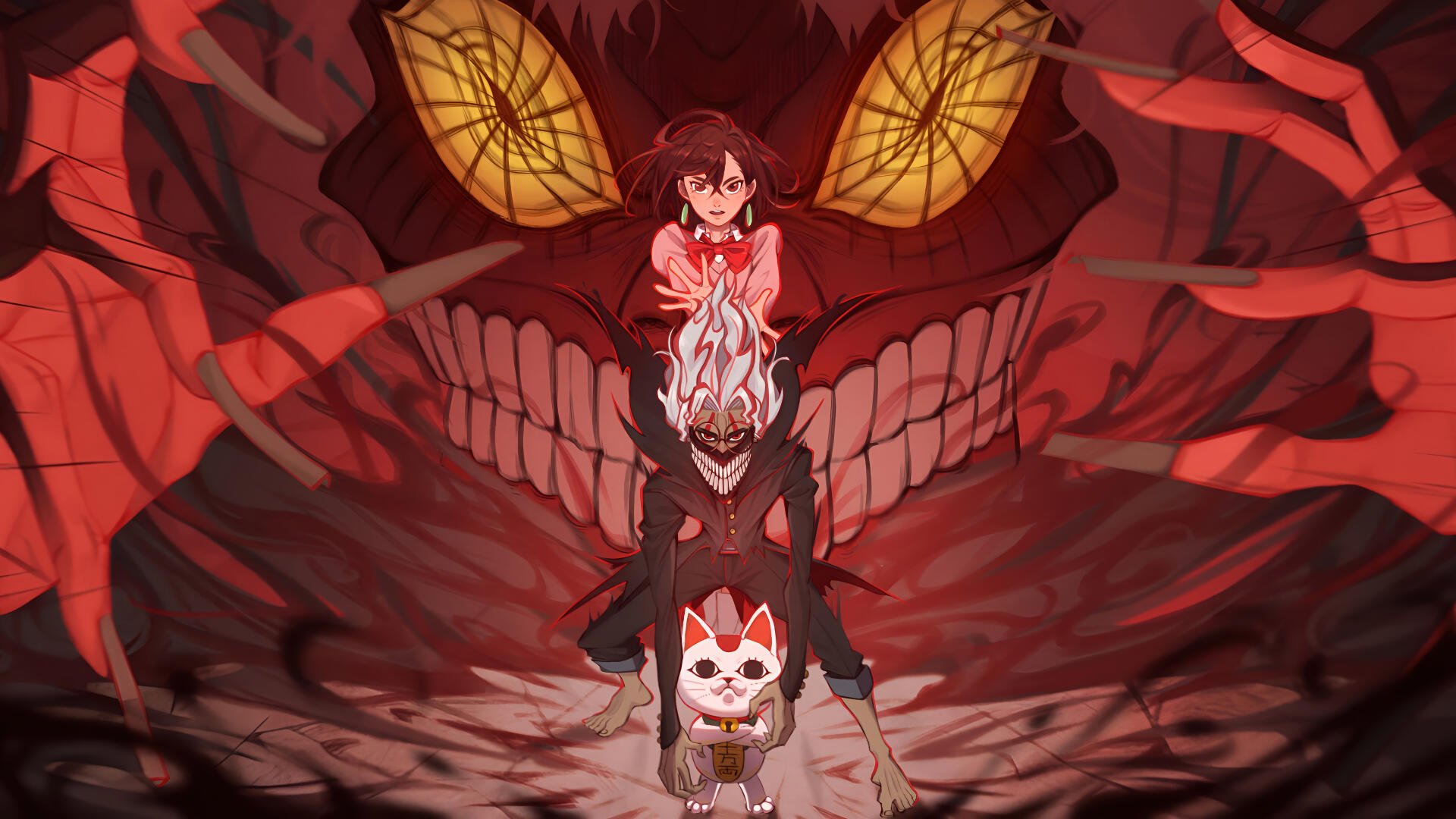 Dandadan 4K Ultra HD Wallpaper: Epic Anime Showdown in Vivid Detail