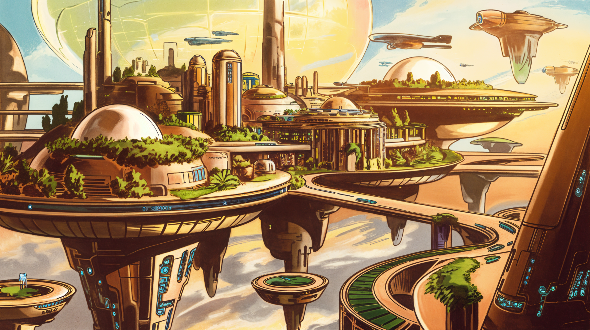 Futuristic Cityscape in Stunning 4K Ultra HD Wallpaper by QuantumCurator