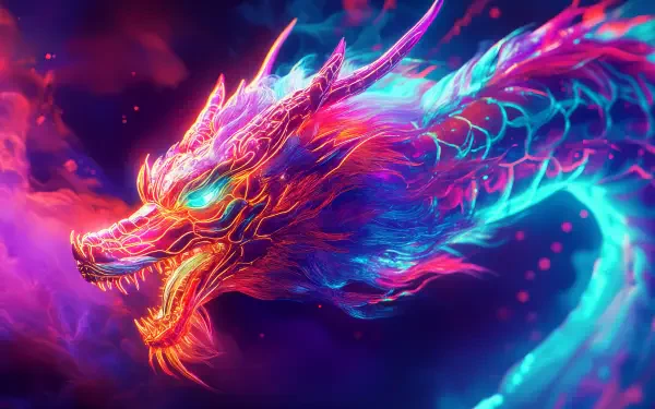 Neon Dragon Wallpapers