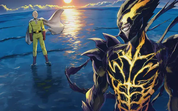 One-Punch Man Epic Duel: Saitama vs Garou in 8K Ultra HD by One, Yusuke ...