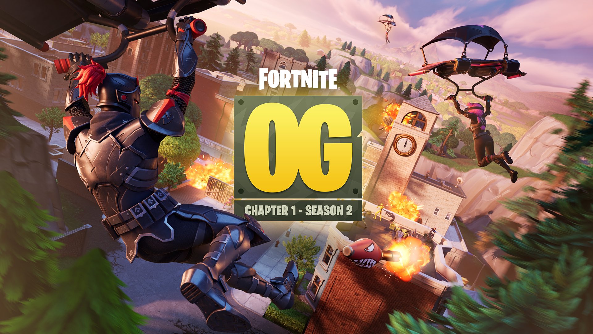 Fortnite OG Chapter 1 Season 2 HD Wallpaper – Epic Battle Action