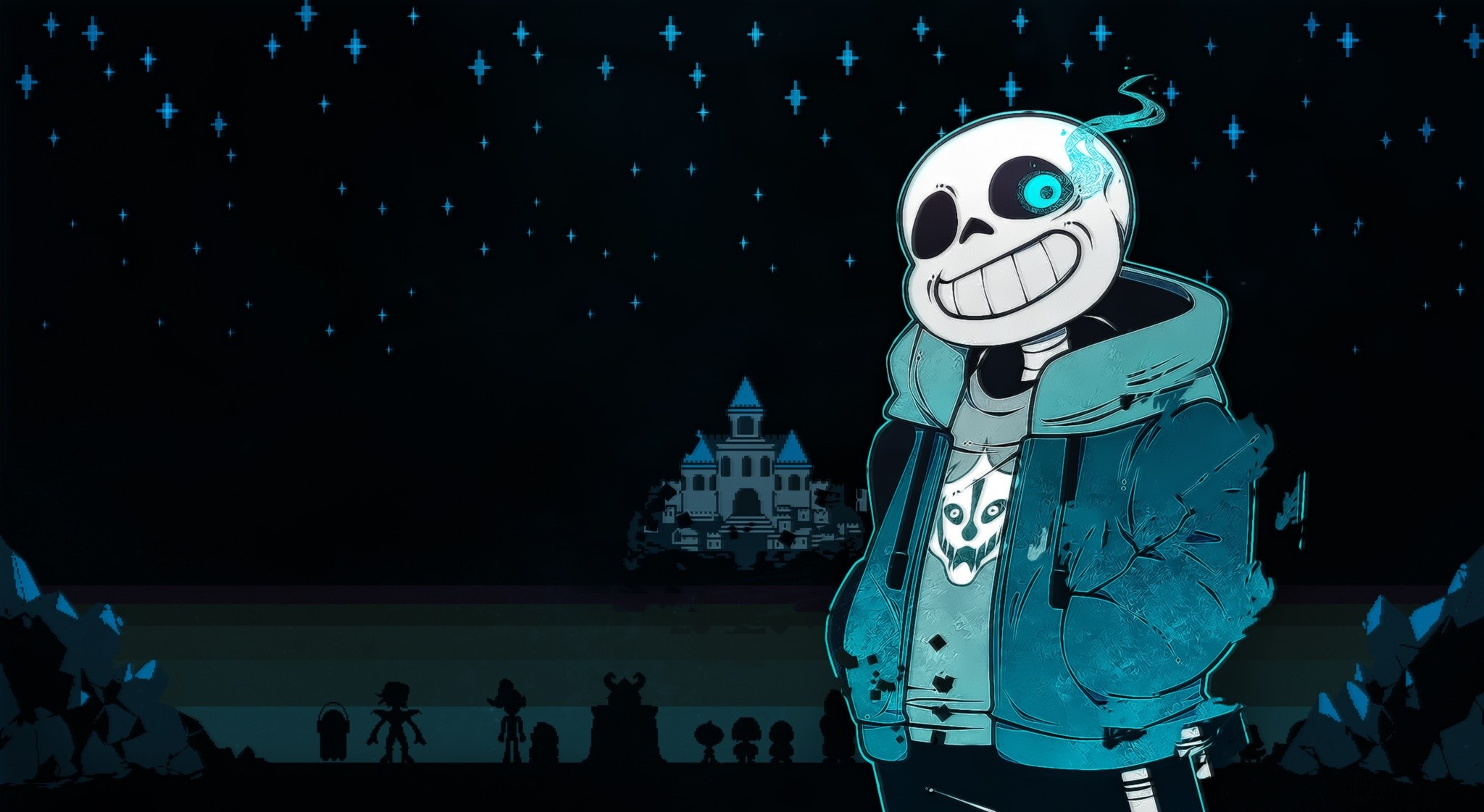 HD Wallpaper of Sans from Undertale – Iconic Video Game Character Spotlight