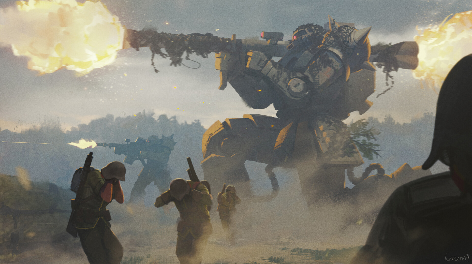 HD Anime Gundam War Explosion Wallpaper - Mobile Suit Gundam Battle ...