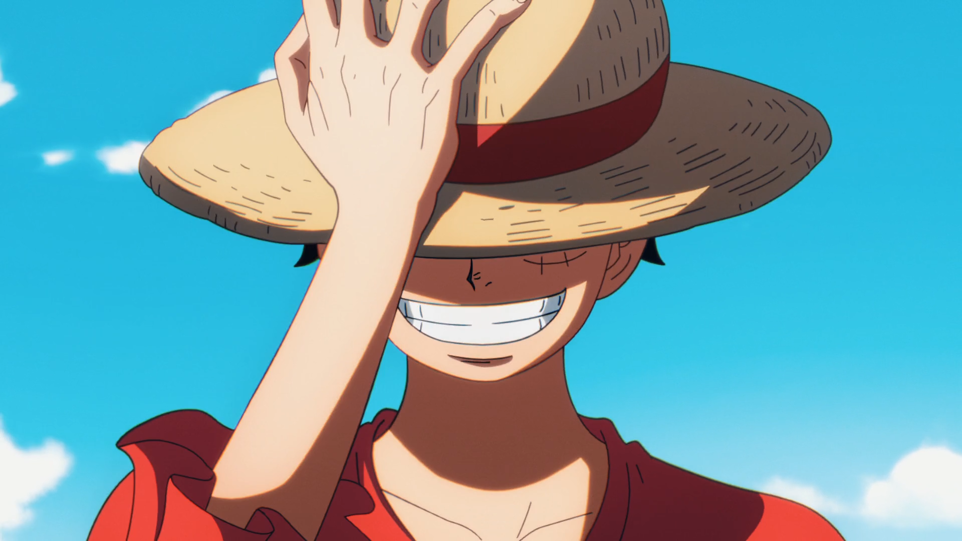 One Piece HD Wallpaper — Monkey D. Luffy's Straw Hat Smile
