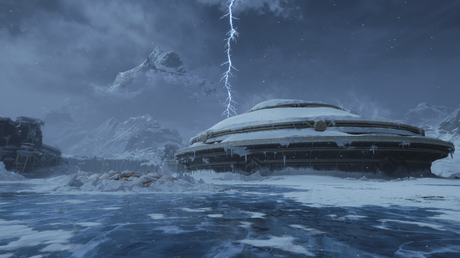 Epic Scenery from God of War: Ragnarök - HD Wallpaper