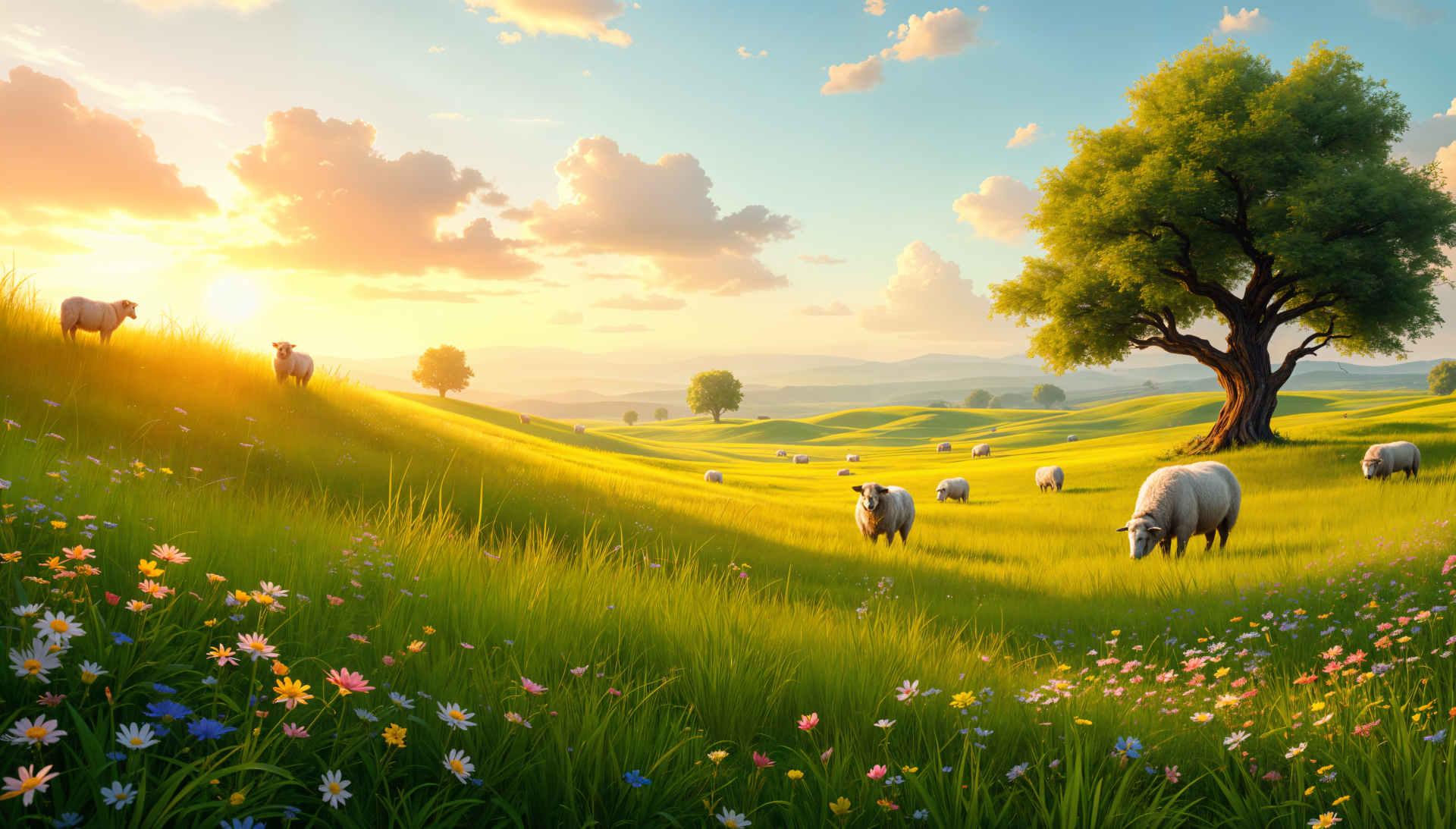 Breathtaking Pasture: A 4K Ultra HD Wallpaper by QuantumCurator
