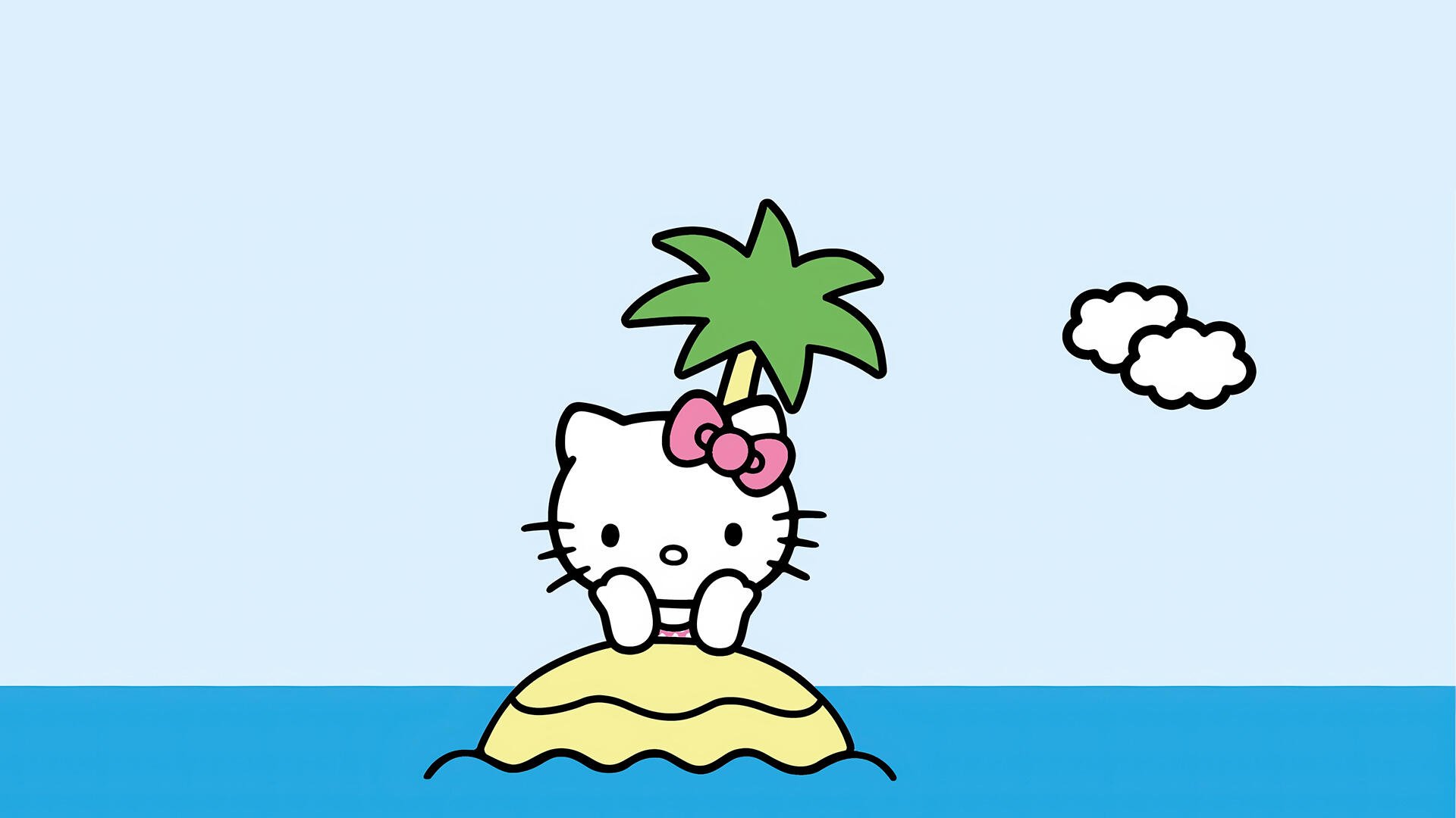 Hello Kitty Island Escape - HD Sanrio Wallpaper Delight