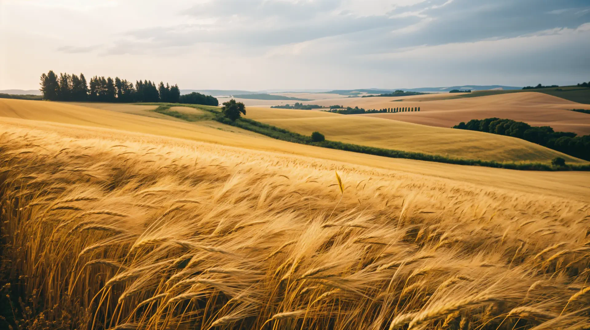 Golden Wheat Fields - 4K Ultra HD Wallpaper by QuantumCurator