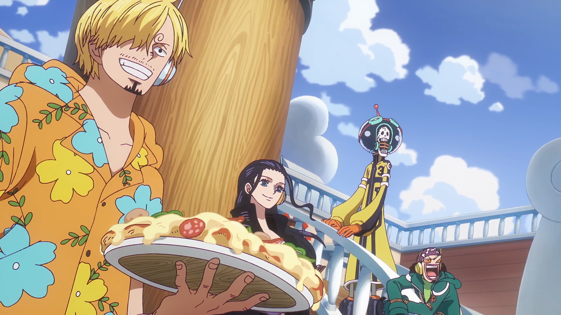 Download Anime One Piece Sanji (One Piece) Nico Robin Brook (One Piece ...