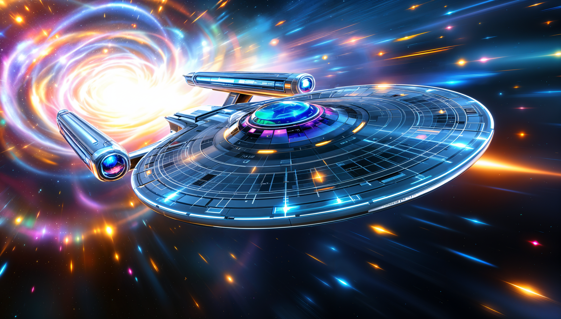 Warp Speed Journey - Stunning 4K Ultra HD Sci-Fi Wallpaper by ...