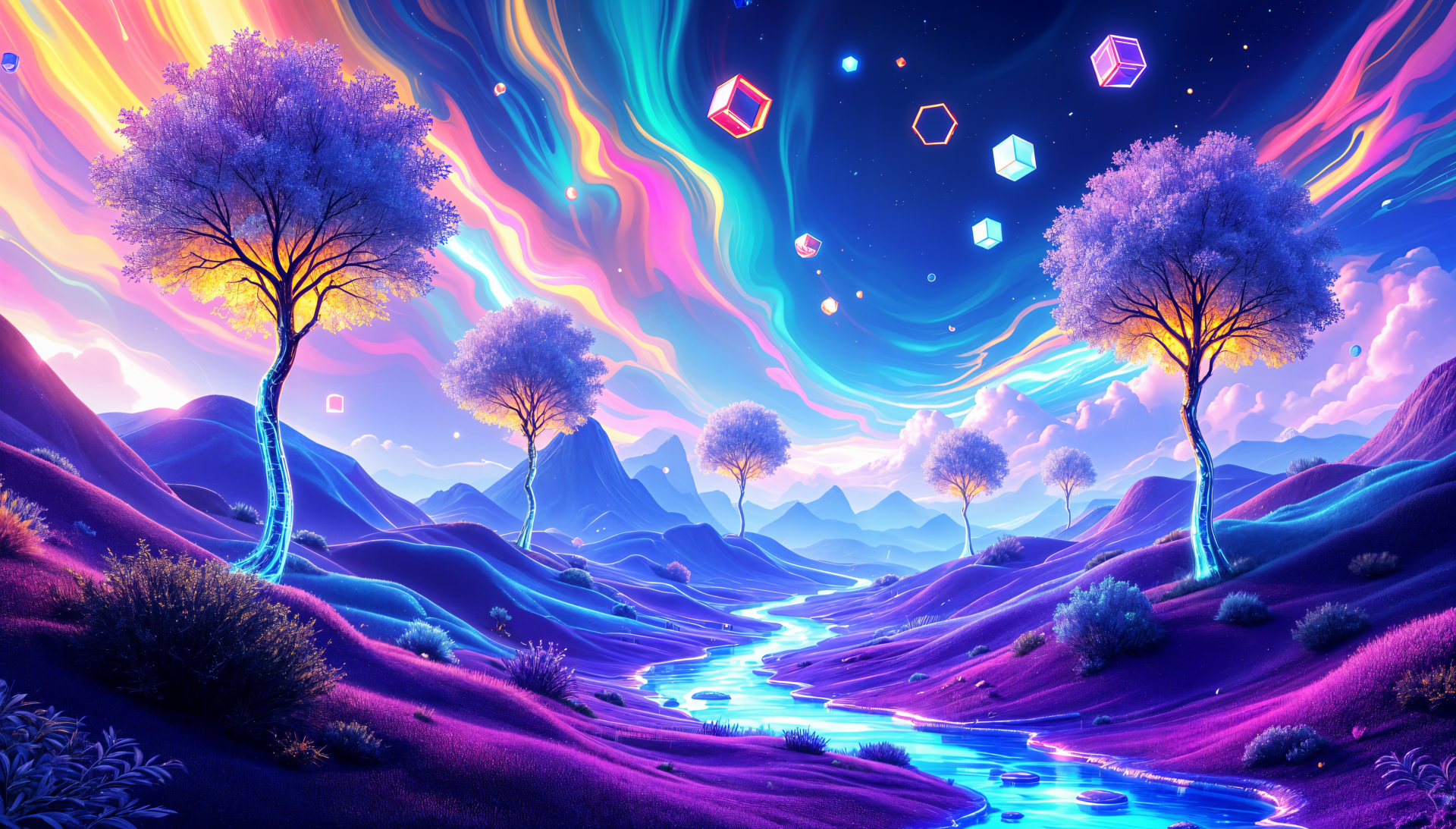 4K Ultra HD Dreamscape: Vibrant Fantasy Landscape in Stunning Detail by ...