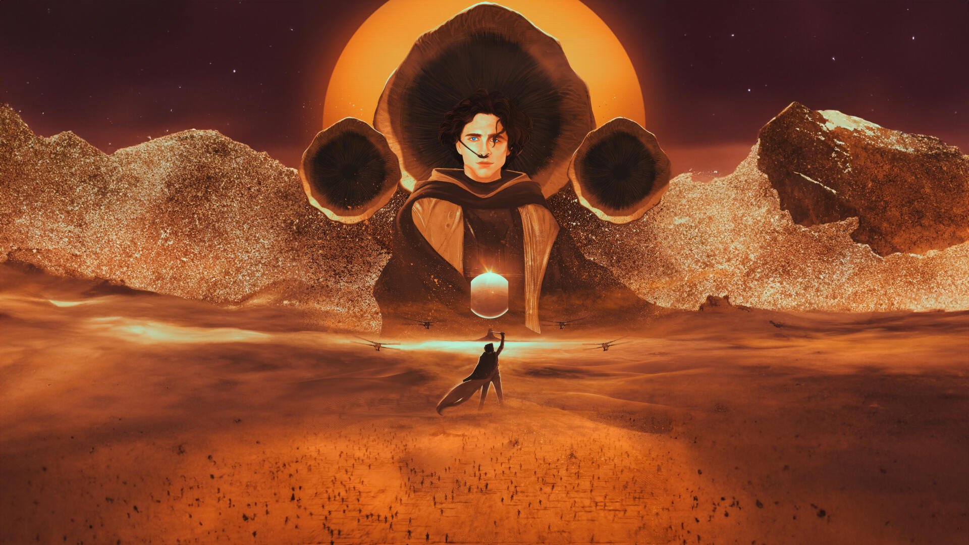 Dune: Part Two — 4K Desert Throne | 5120x2880 | Wallpaper Abyss