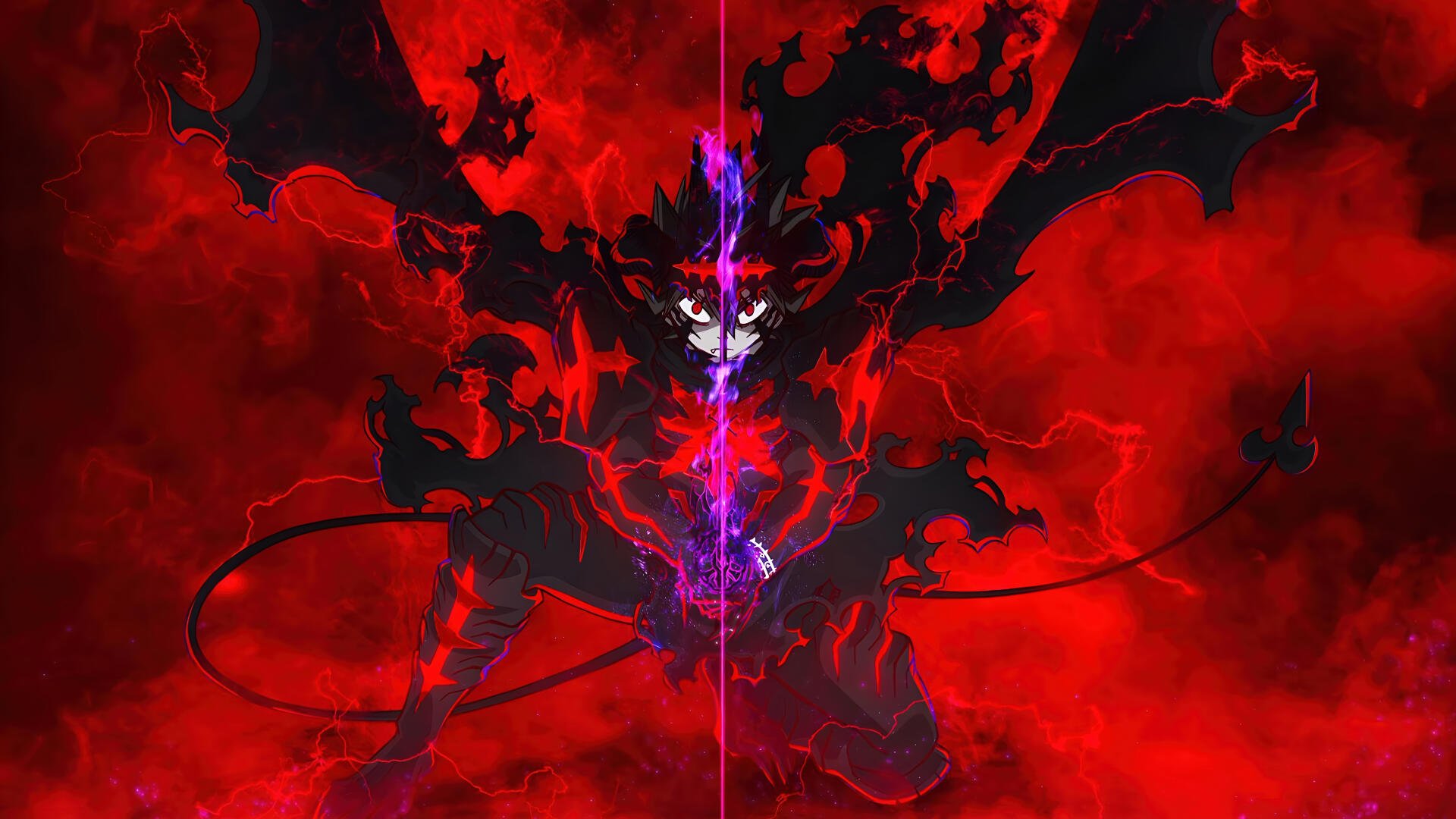 Black Clover: Asta's Demon Form — 8K Ultra HD Wallpaper