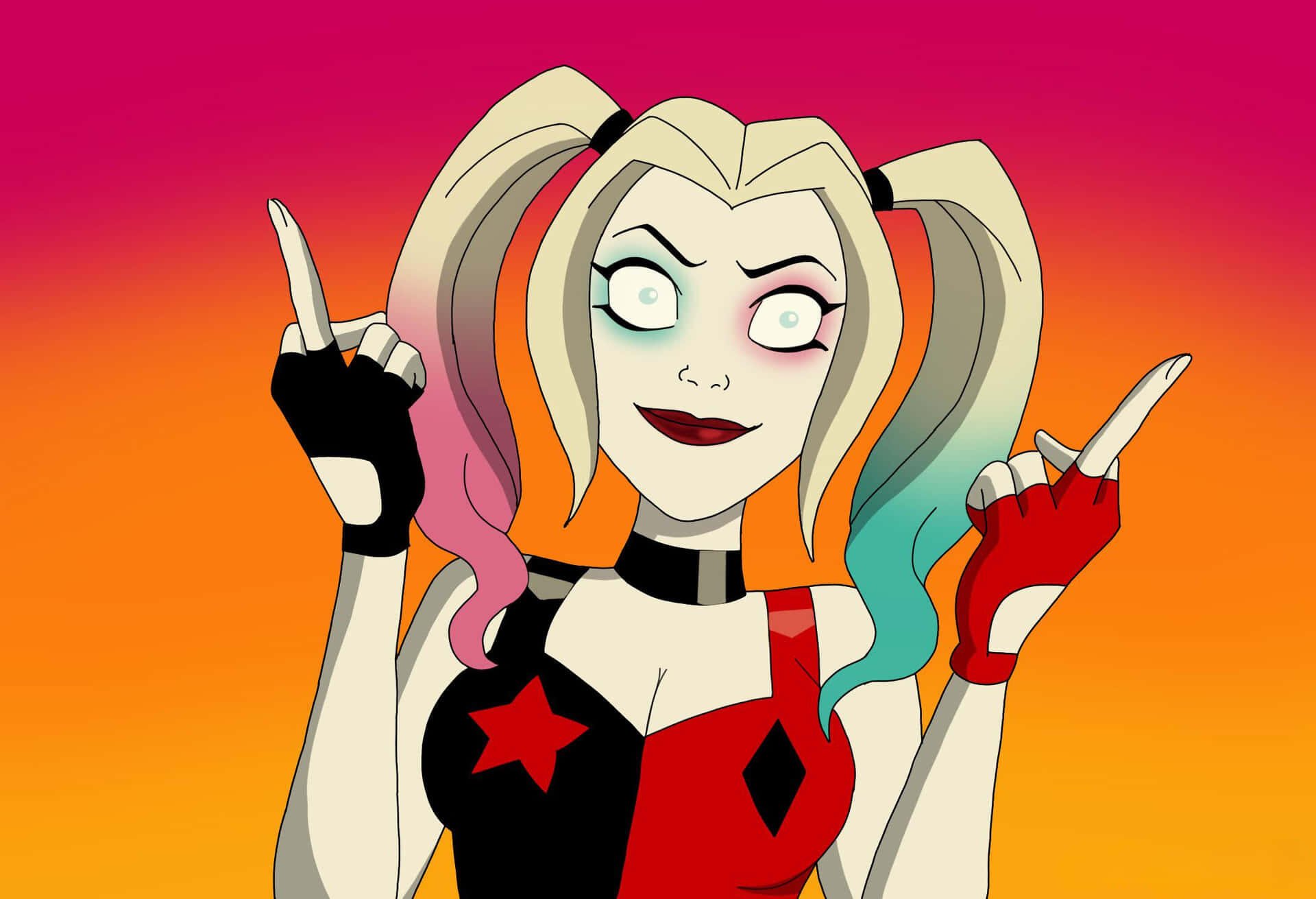 Harley Quinn — TV HD Wallpaper | Quinn's Neon Mischief | Animated Quinn ...