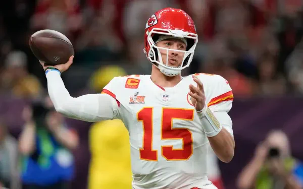 Patrick Mahomes in Action - 4K Ultra HD Wallpaper