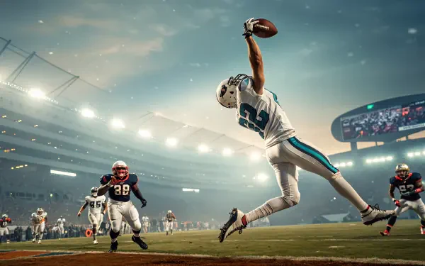 Epic Touchdown Moment - 4K Ultra HD Wallpaper by QuantumCurator
